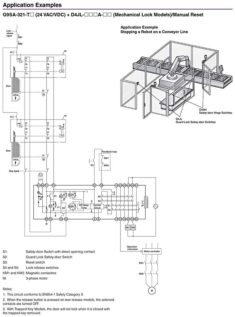 D4JL Guard Lock Safety-Door Switch | Omron